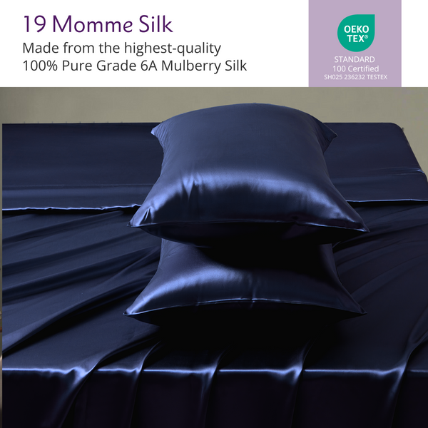 30 Momme Mulberry Silk Sheet Set | Hypoallergenic, Luxury Bedding ...