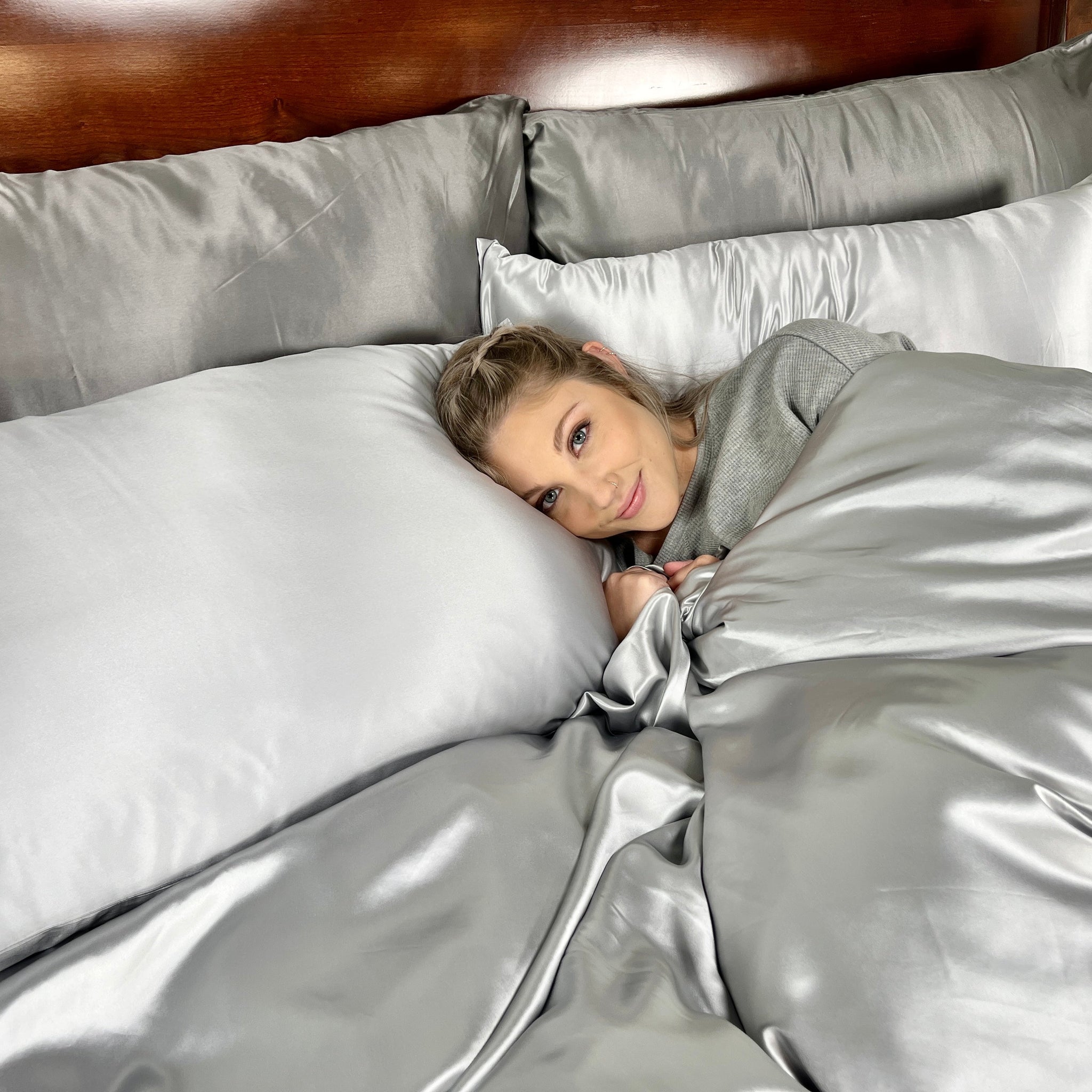22 Momme Mulberry Silk Duvet Cover | Luxurious Hypoallergenic Bedding ...